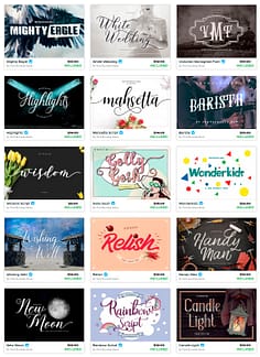 Font Bundle Volume II - in-house fonts from Spring 2017 | Graphicmule
