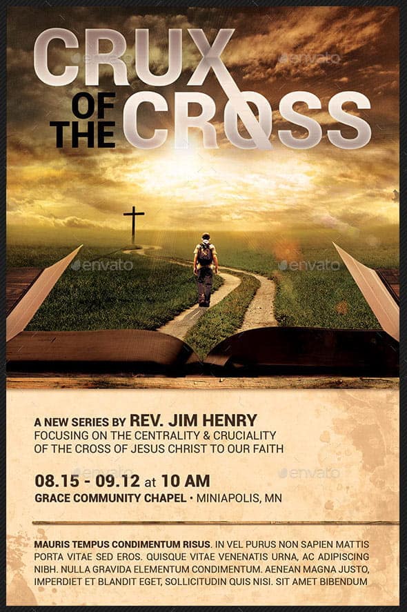 Crux-of-The-Cross-Church-Flyer-Template - GraphicMule